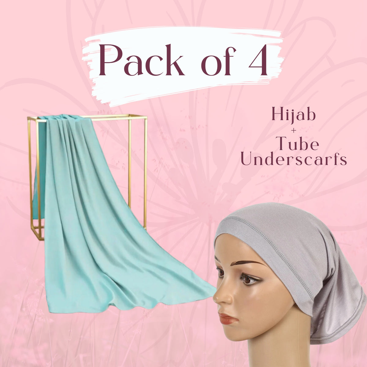 Hijab and Tube Underscarf Pack of 4 – Bloom Scarfs