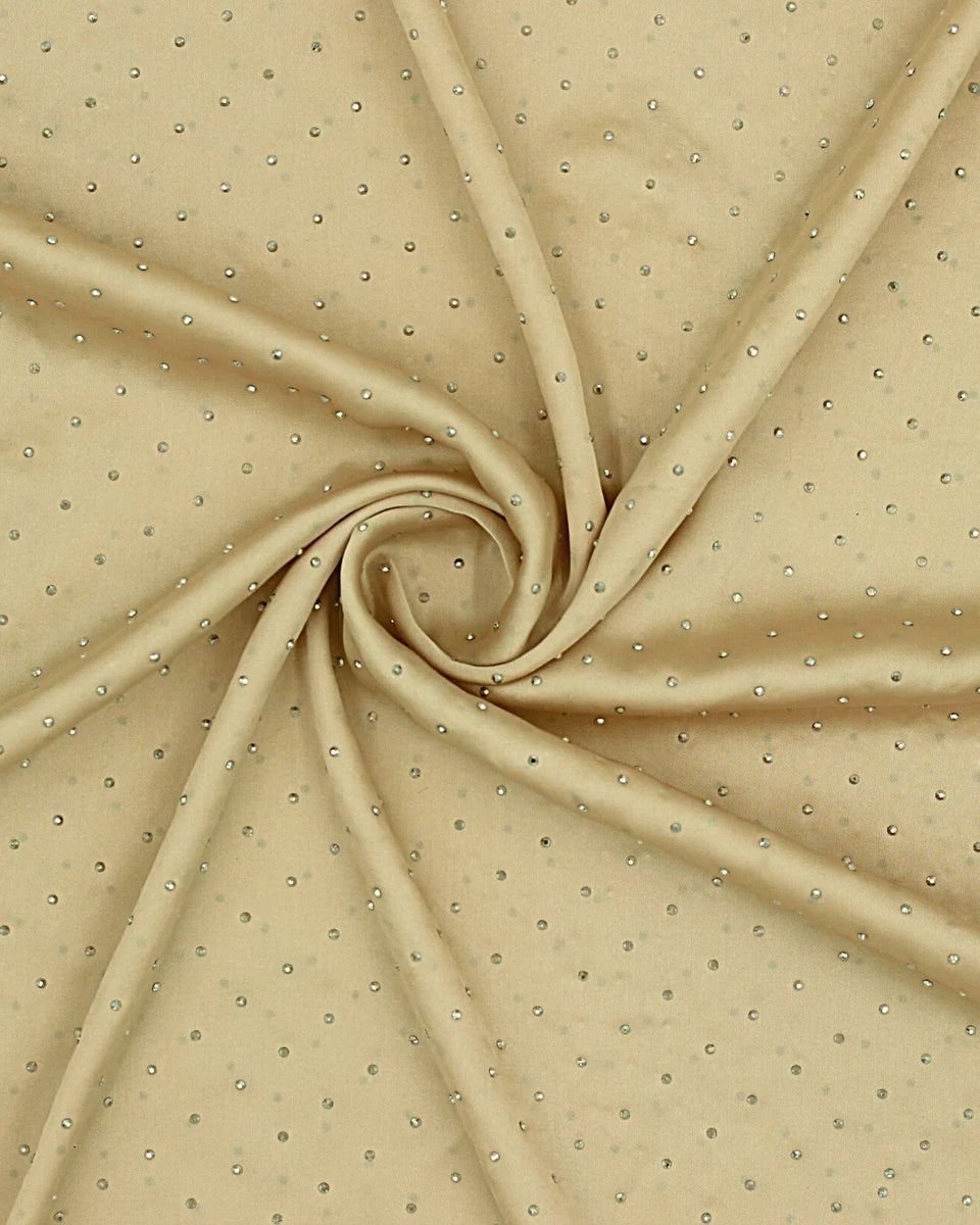 Dapple Dot Silk - Light Gold – Bloom Scarfs