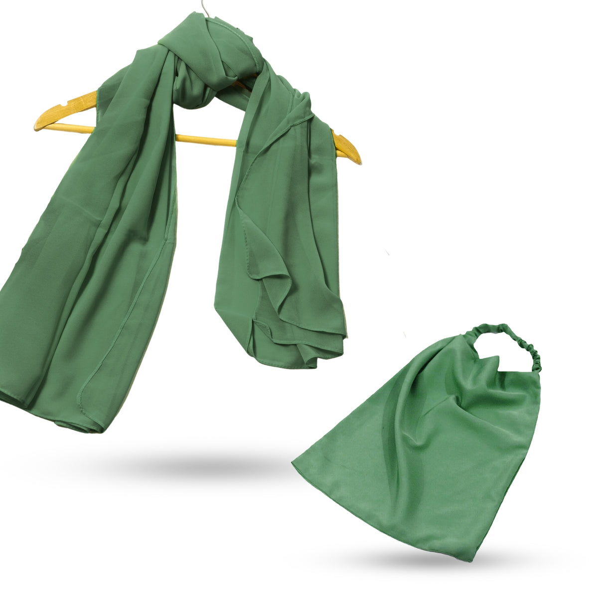 Green - Hijab and Niqab Set – Bloom Scarfs