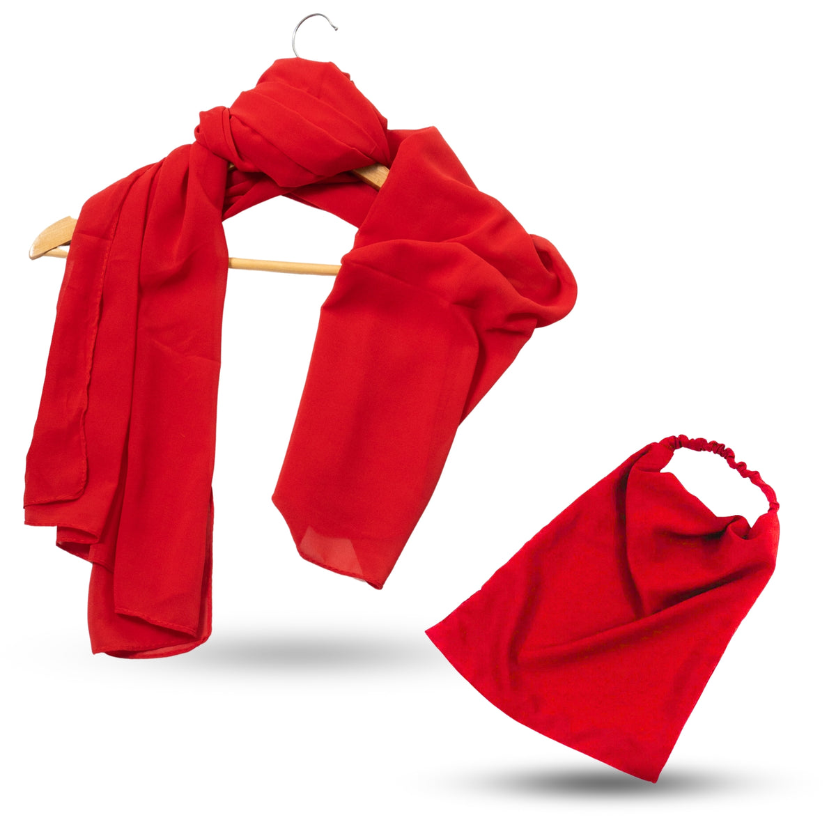 Blood Red - Hijab and Niqab Set – Bloom Scarfs