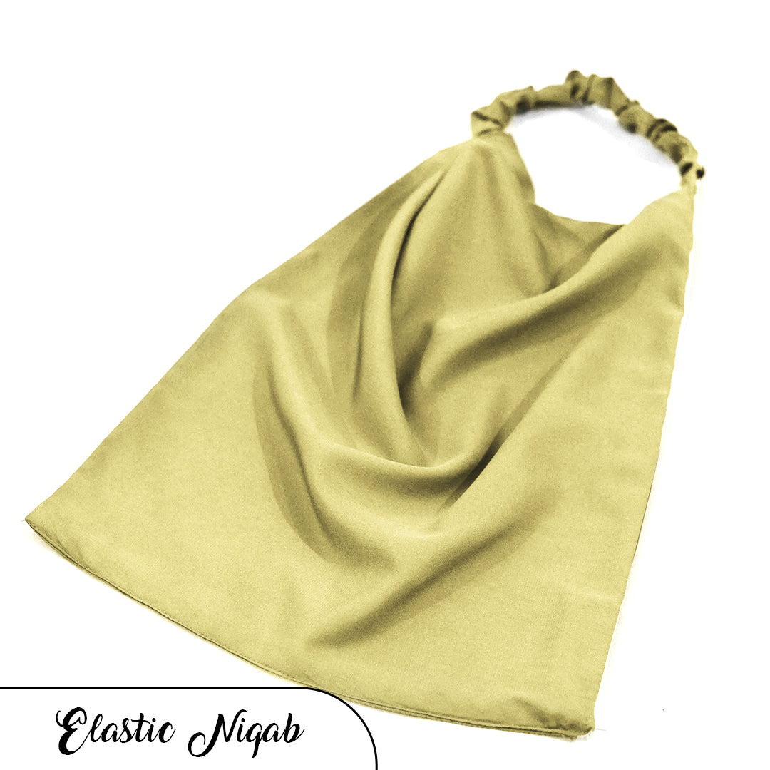 Elastic Niqab - Daffodils Yellow – Bloom Scarfs