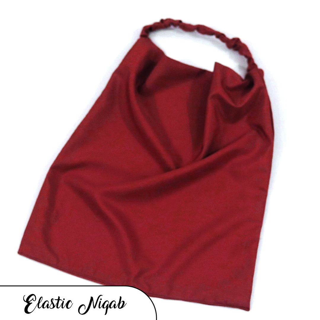 Elastic Niqab - Ruby Red – Bloom Scarfs